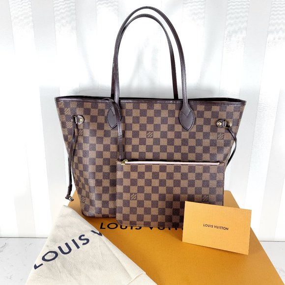 Louis Vuitton | Bags | Louis Vuitton Neverfull Mm Damier Ebene 222 Year ...